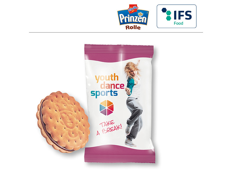 Prinzenrolle Keks mit Logo bedrucken als Werbemittel