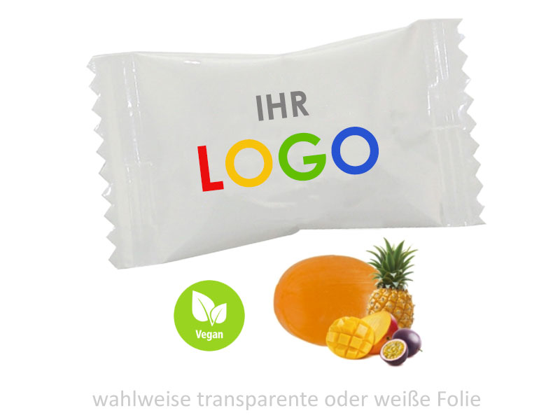 Multivitaminbonbons mit logo bedrucken